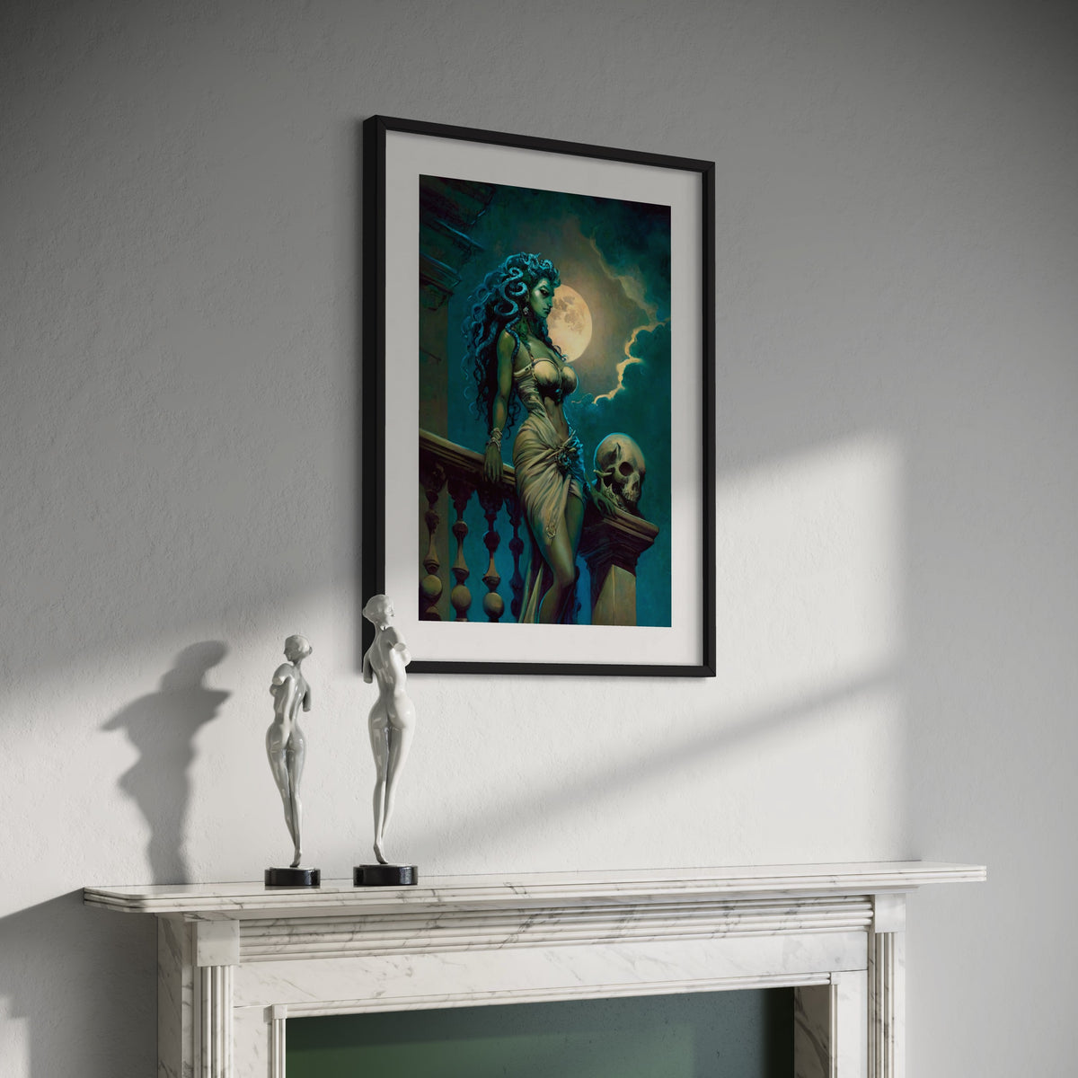 Medusa wall art - Greek mythology decor - Original fine art print ...